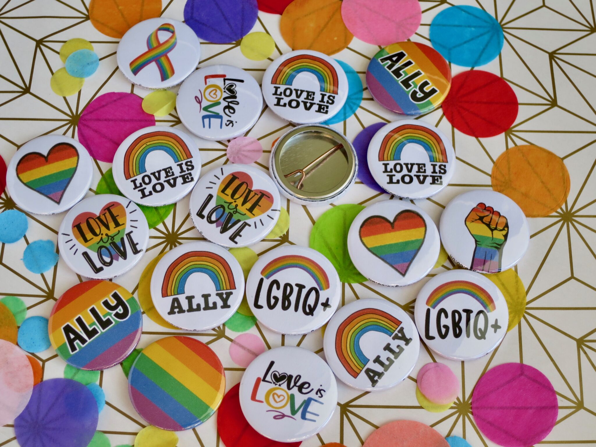 Gay, lesbian LGBTQIA badges - A Day in the Life of Koolbadges