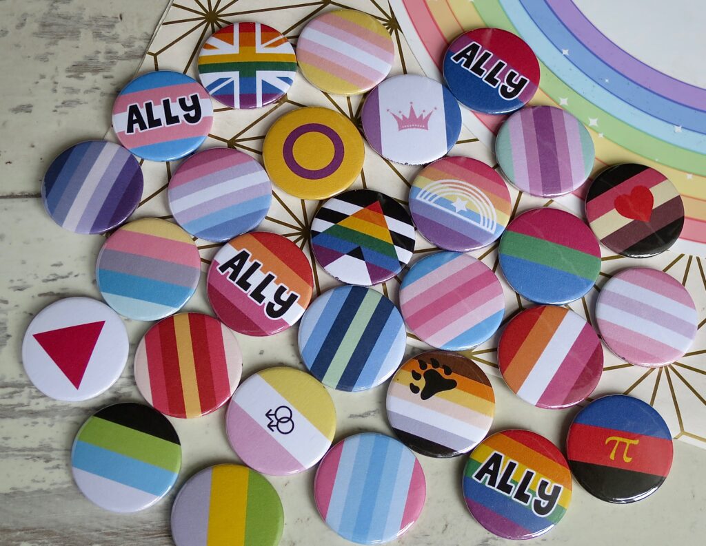 Gay, lesbian LGBTQIA badges - A Day in the Life of Koolbadges