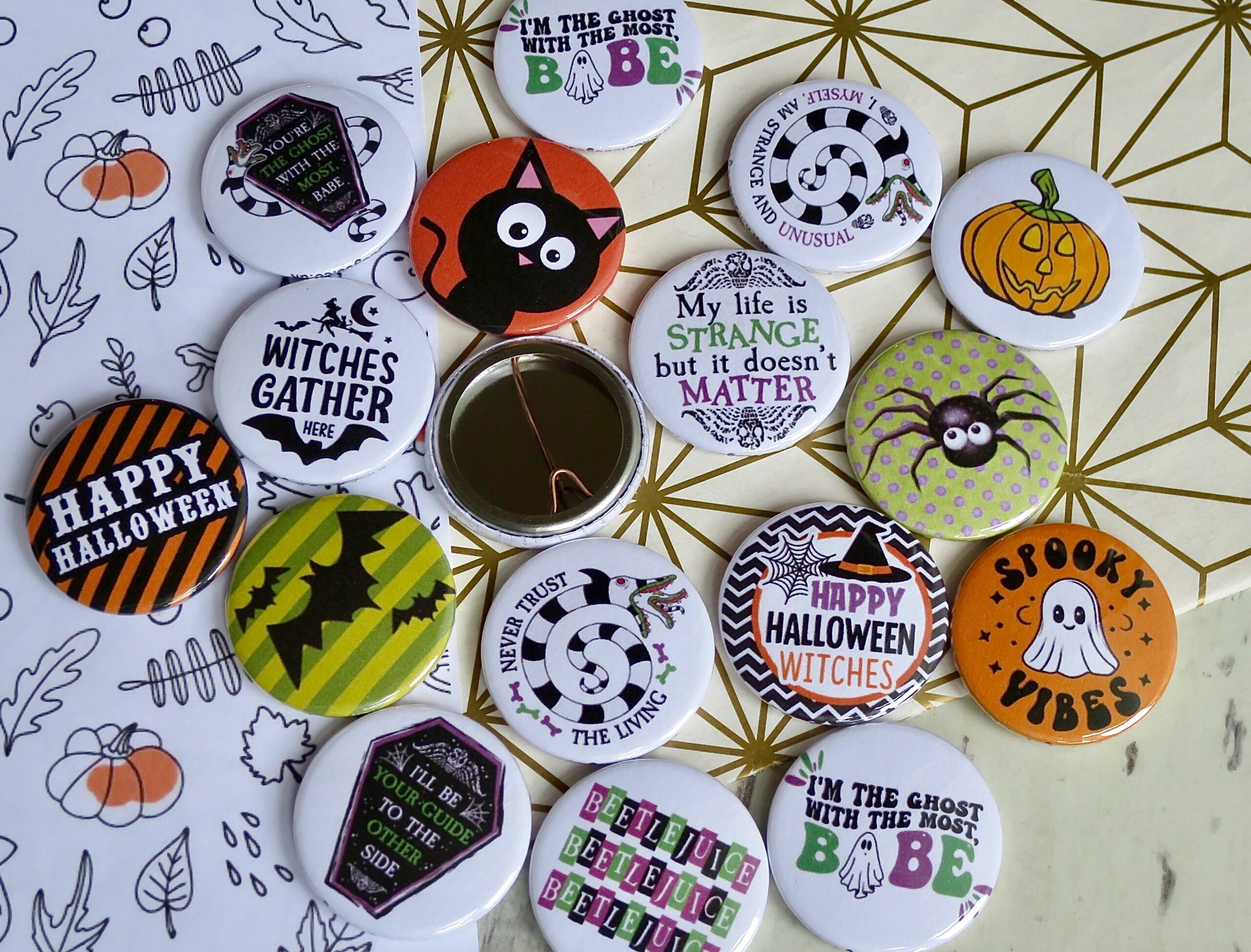 Halloween badges for a spooky October 31st - A Day in the Life of ...