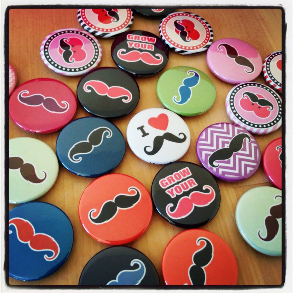 Moustache Badges for Movember - Perfect for November 2015 - Movember ...