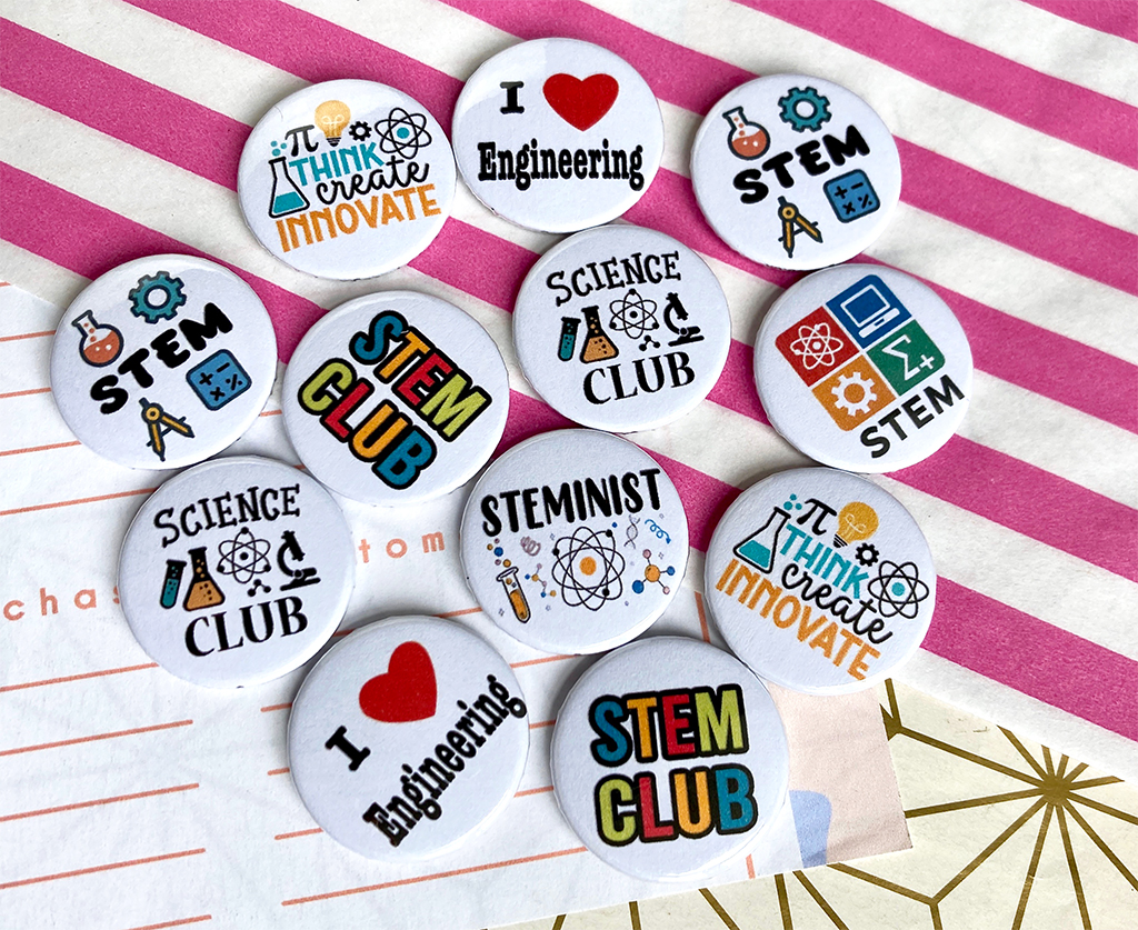 STEM Button Badges - A Day in the Life of Koolbadges