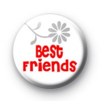 Cute Best Friends Heart Slogan Badge : Kool Badges