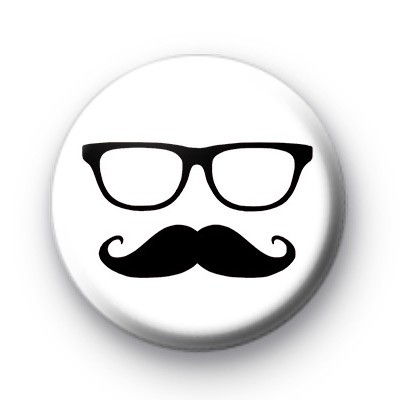 Movember Moustache Geek Badge - Kool Badges