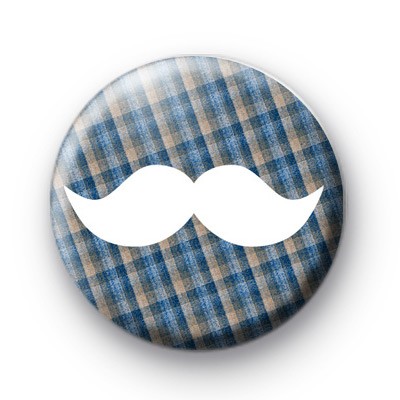 Movember Moustache Badge - Kool Badges